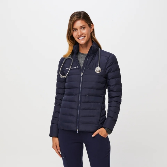 Figs | Jackets & Coats | Figs New On Shift Packable Puffer Jacket Small ...
